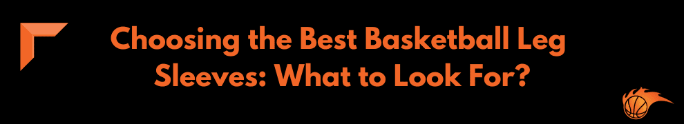 Why Do Basketball Players Only Wear One Leg Sleeve? | Hoops Addict
