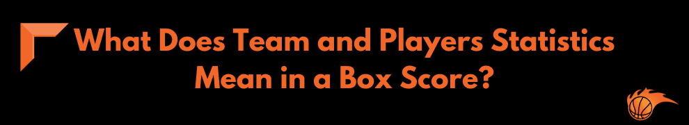 How to Read a Basketball Box Score | Hoops Addict